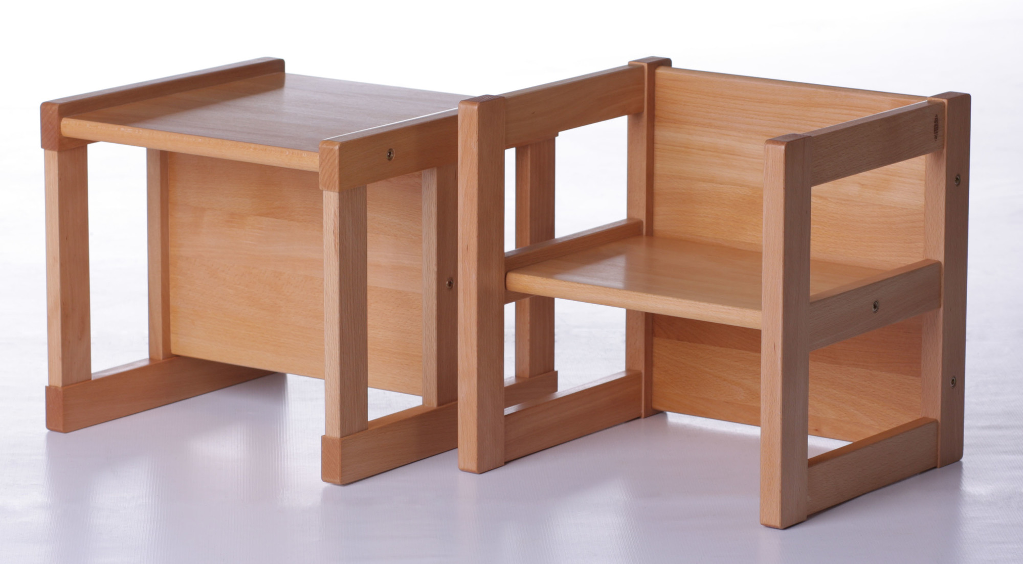 Detský drevený stôl a dve stoličky pre deti od 3 rokov | Montessori ...